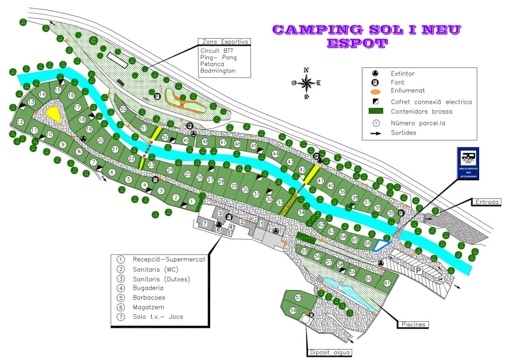 Mapa del camping – Càmping Sol i Neu